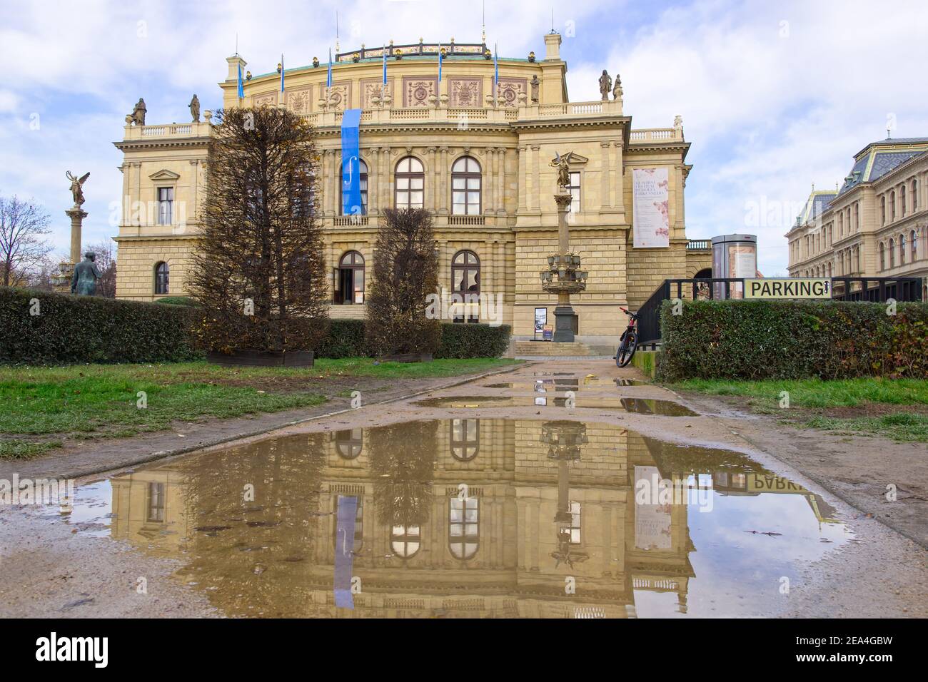 20219 11, Prague, Czech Republic. Rudolfinum building in Prague ...
