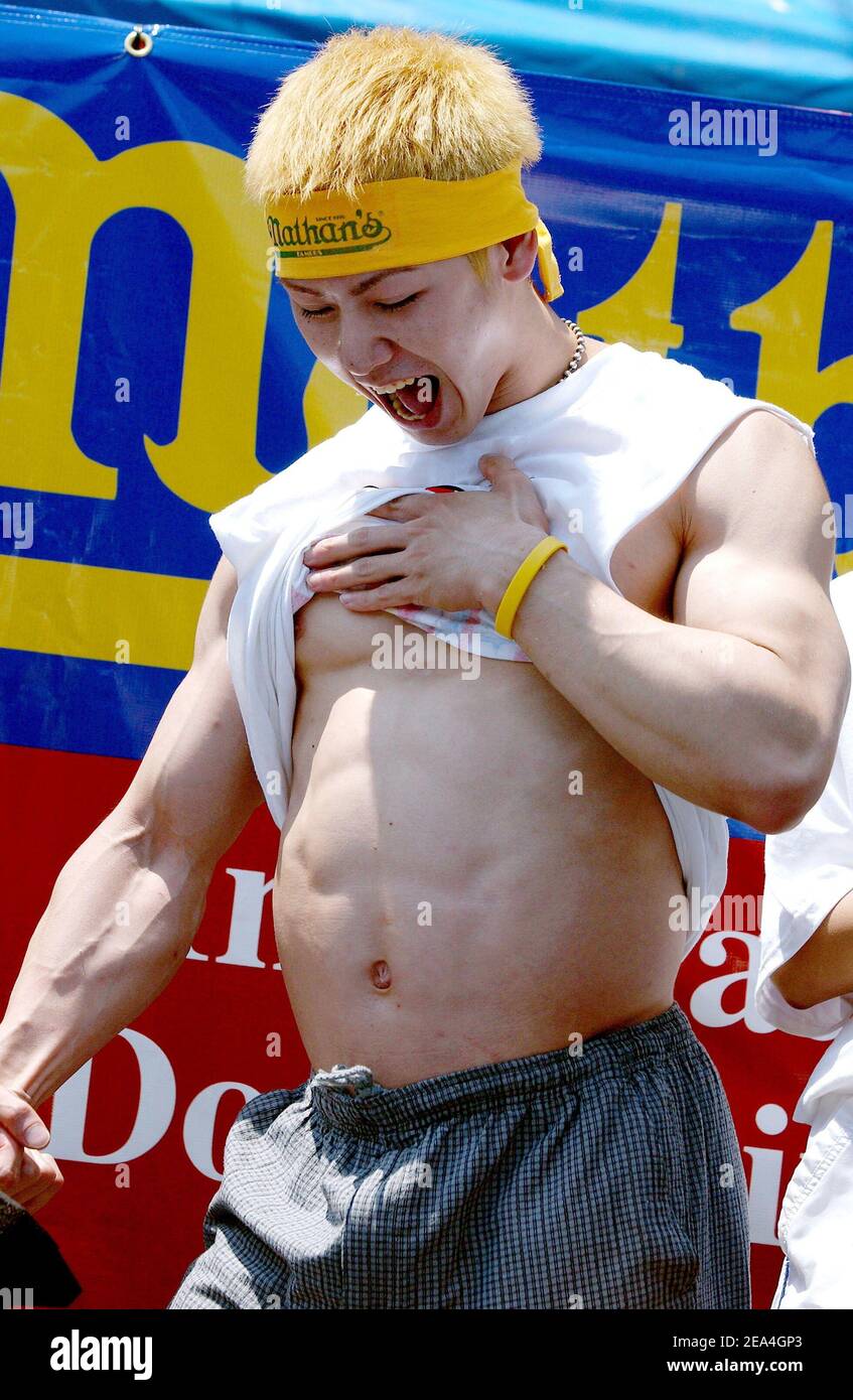 Japan's world champion Takeru Kobayashi won the 2005 Nathan's Famous ...