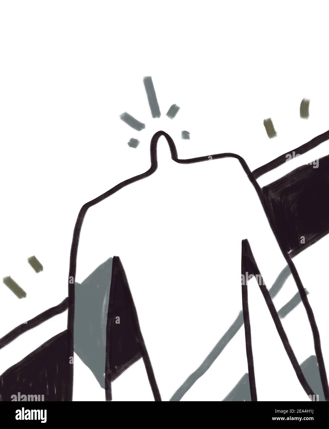 Human body design with black and grey color. Human abstract shape ...