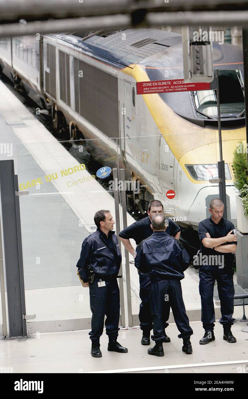 Security rose at Eurostar terminal at Gare du Nord railway station in ...