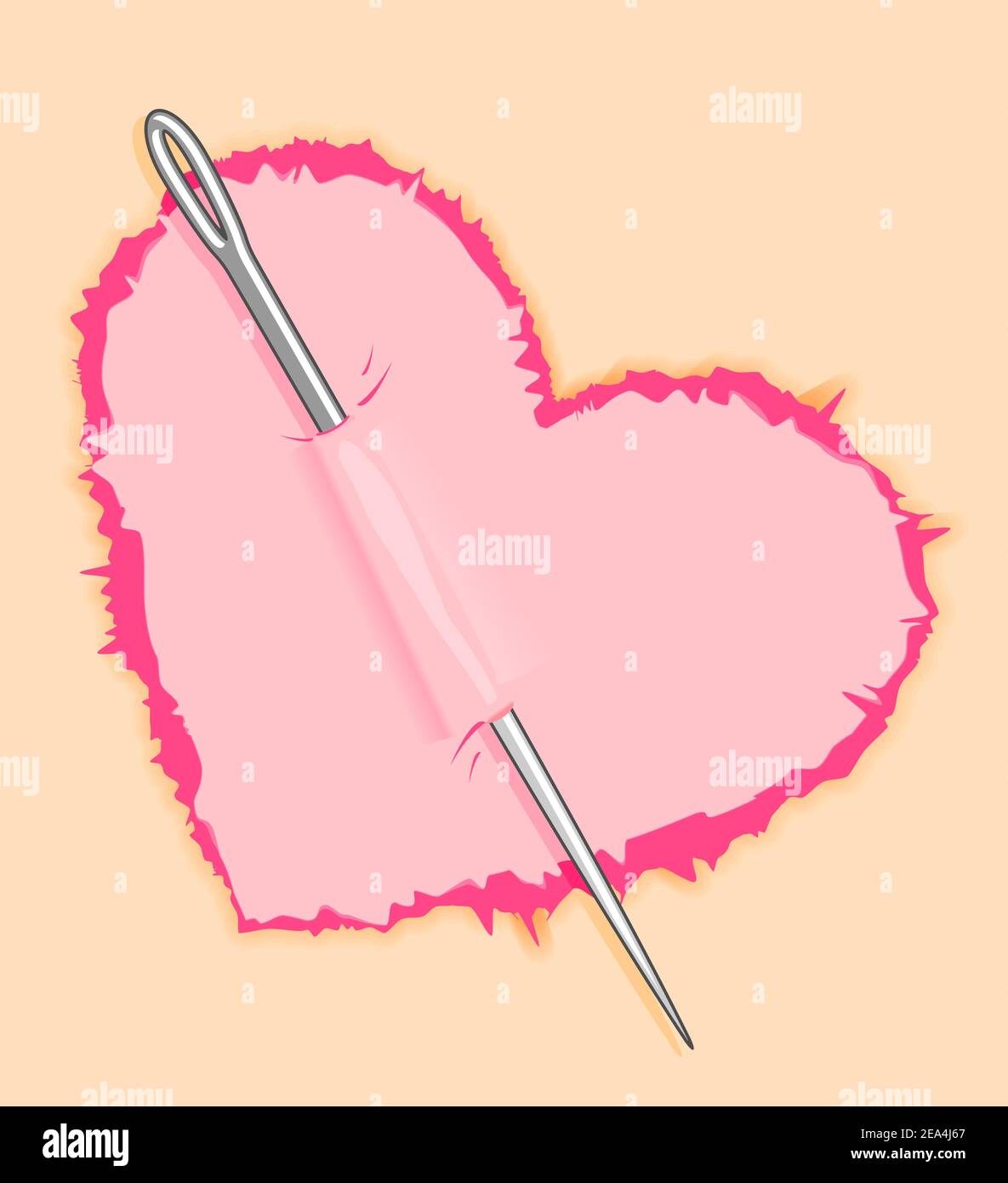 Needle in red Stock Vector Images - Alamy