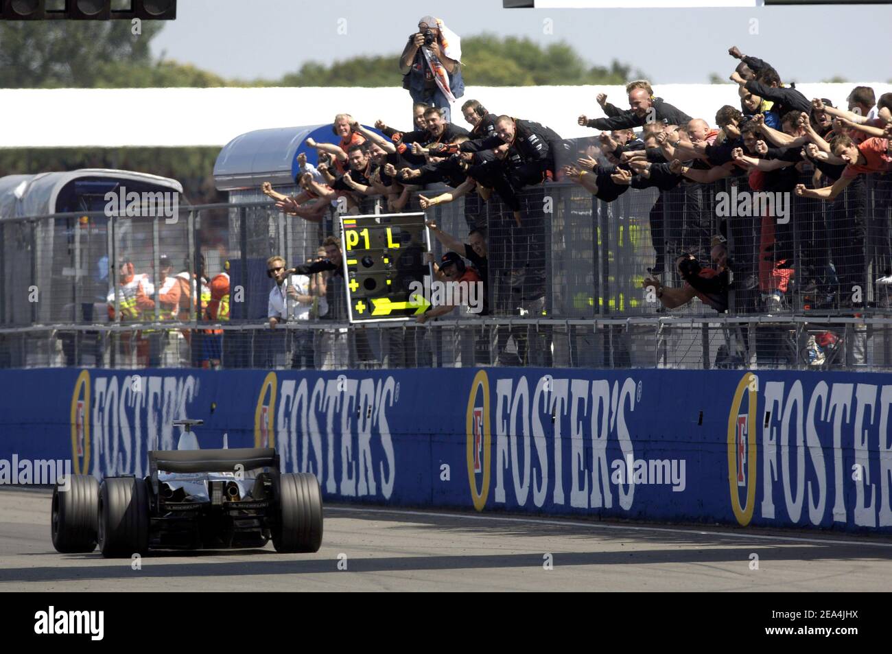 Columbian Formula One driver Juan Pablo Montoya of McLaren Mercedes ...