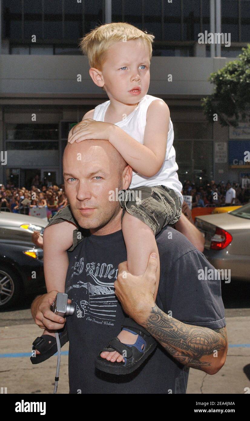 U.S. actor Fred Durst and his son attend the premiere of 'Charlie and ...
