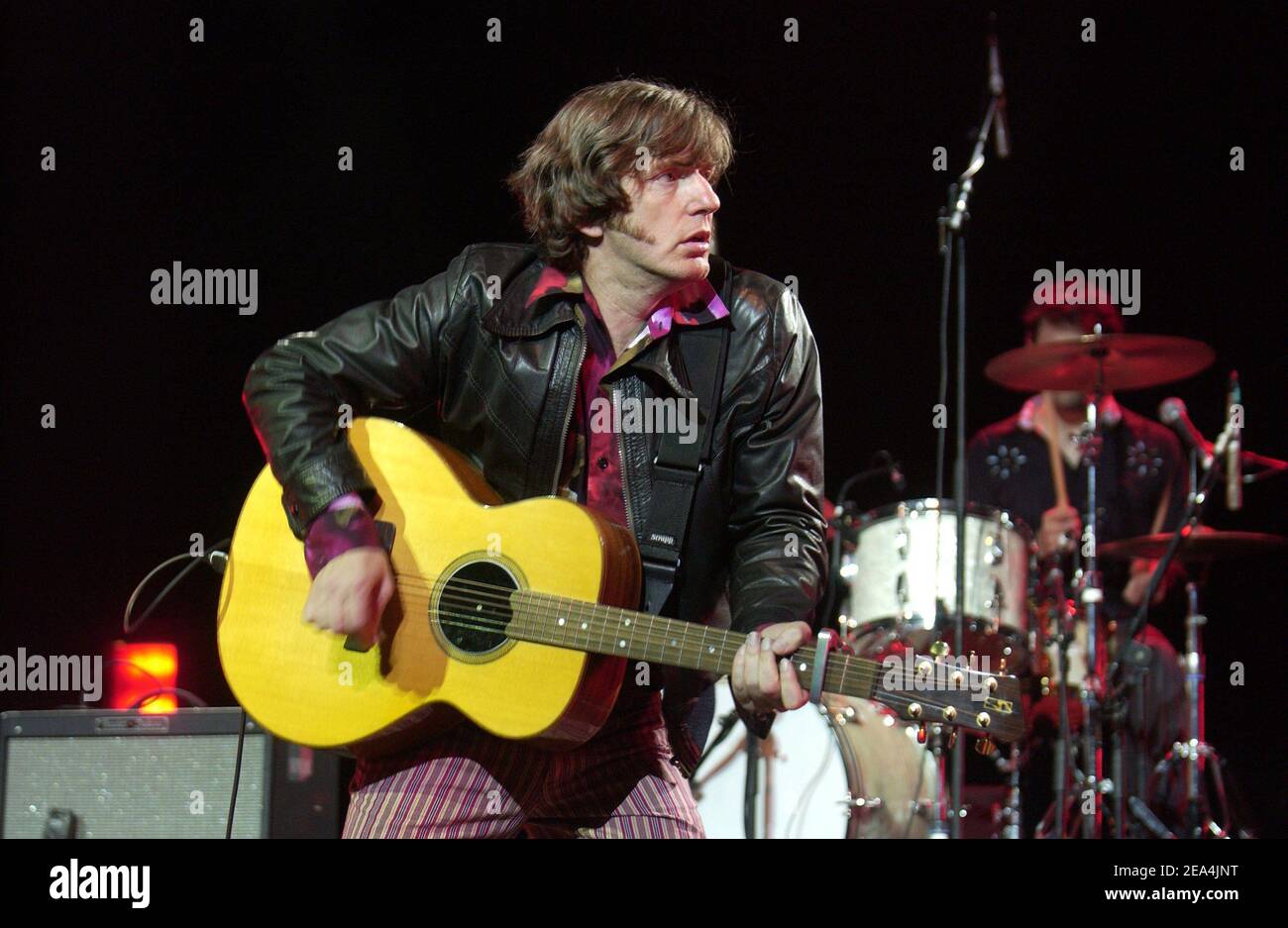 "French singer Kent in concert during Solidays at the ""Hippodrome de ...
