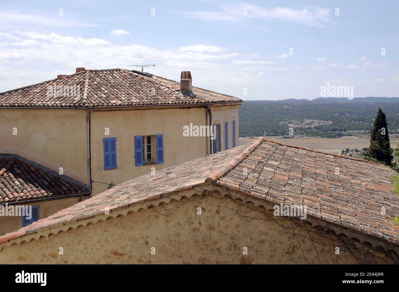 Illustration of Fayence, France on July 10, 2005 where Angelina Jolie ...
