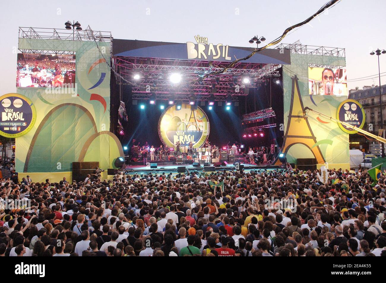Brazilian concert at Place De La Bastille as part of Bastille Day ...