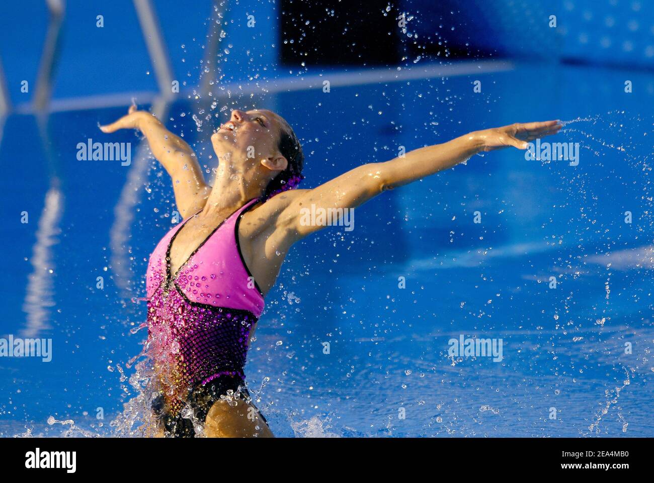 French synchronized swimmer Virginie Dedieu wins the gold medal for her ...