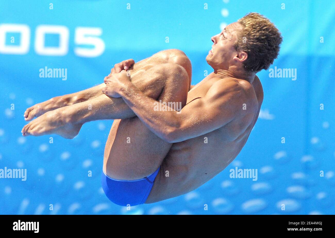 Joona Puhakka of Finland competes on men's 1m springboard during the XI ...