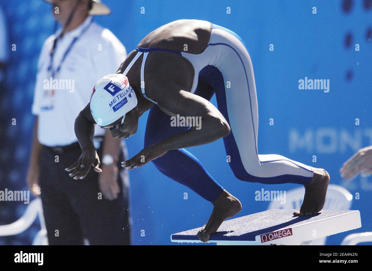 Malia Metella of France competes on women's 100 m butterfly during the ...