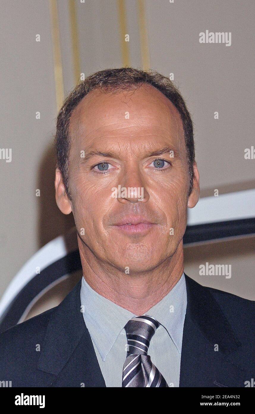 US actor Michael Keaton poses at a photocall for his new movie 'Herbie ...