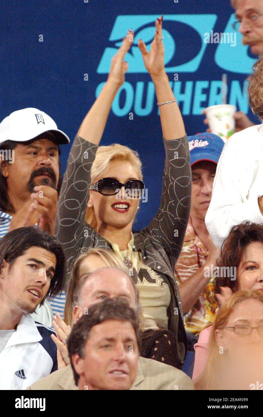 "Gwen Stefani attends ""Night at the Net"" celebrity game to benefit ...