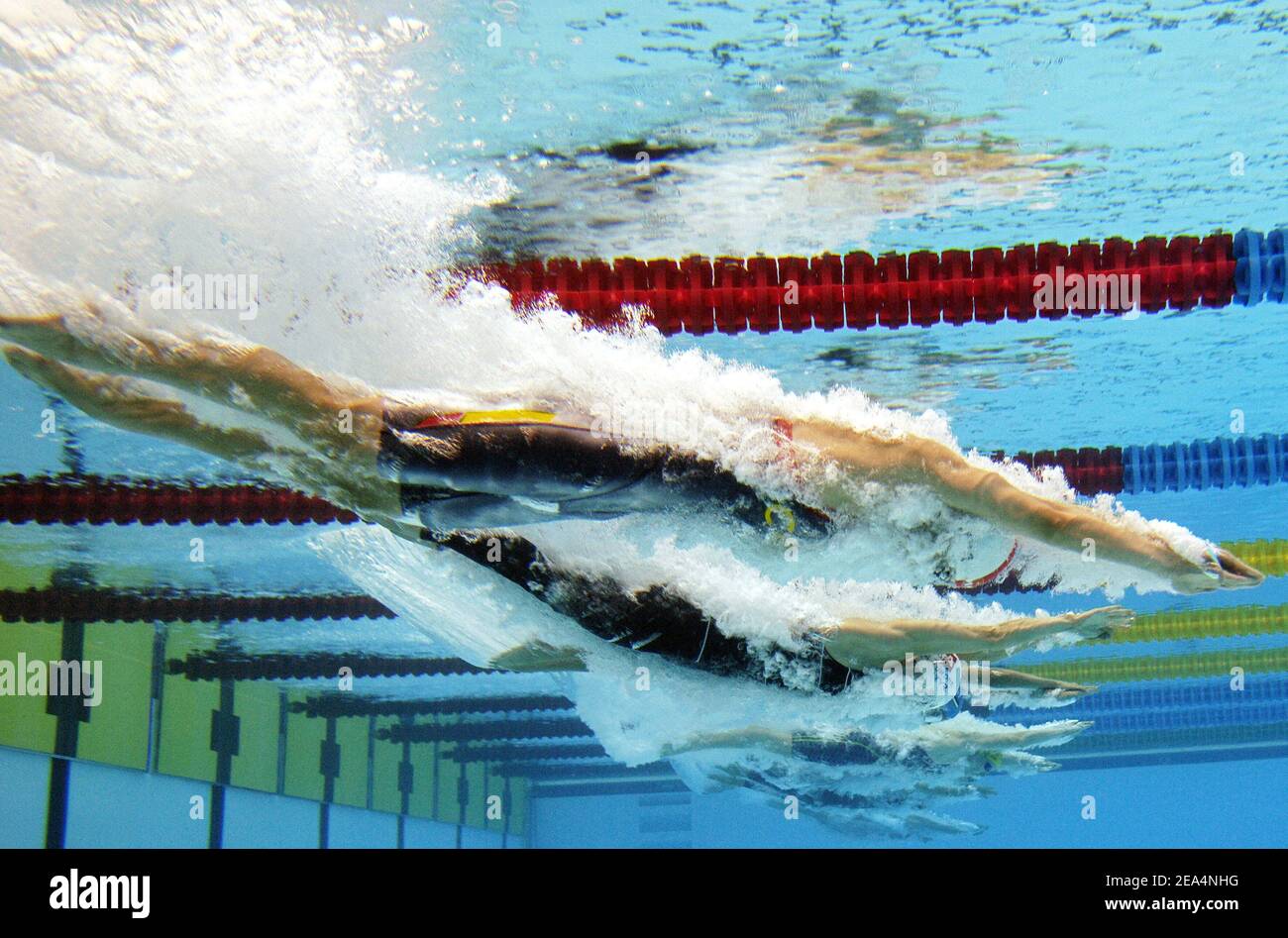 Aurore Mongel of France competes on women's 200 m butterfly during the ...