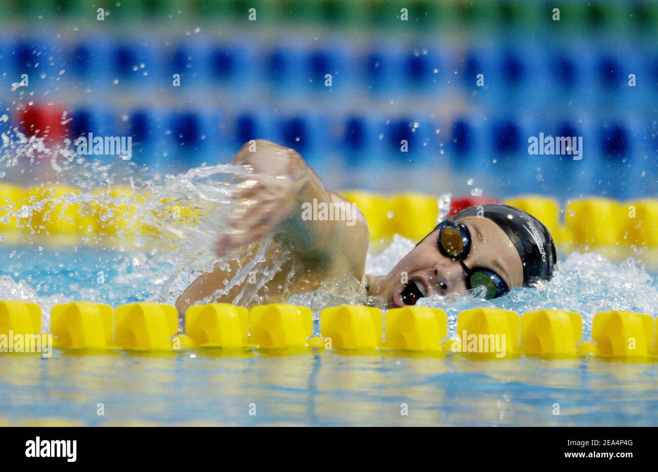 Katie Hoff of USA wins the gold medal on women's 400 meter individual ...
