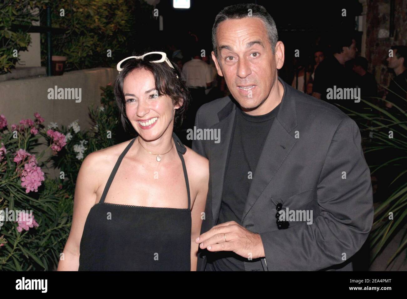 French TV presenter and producer Thierry Ardisson and his wife Beatrice ...