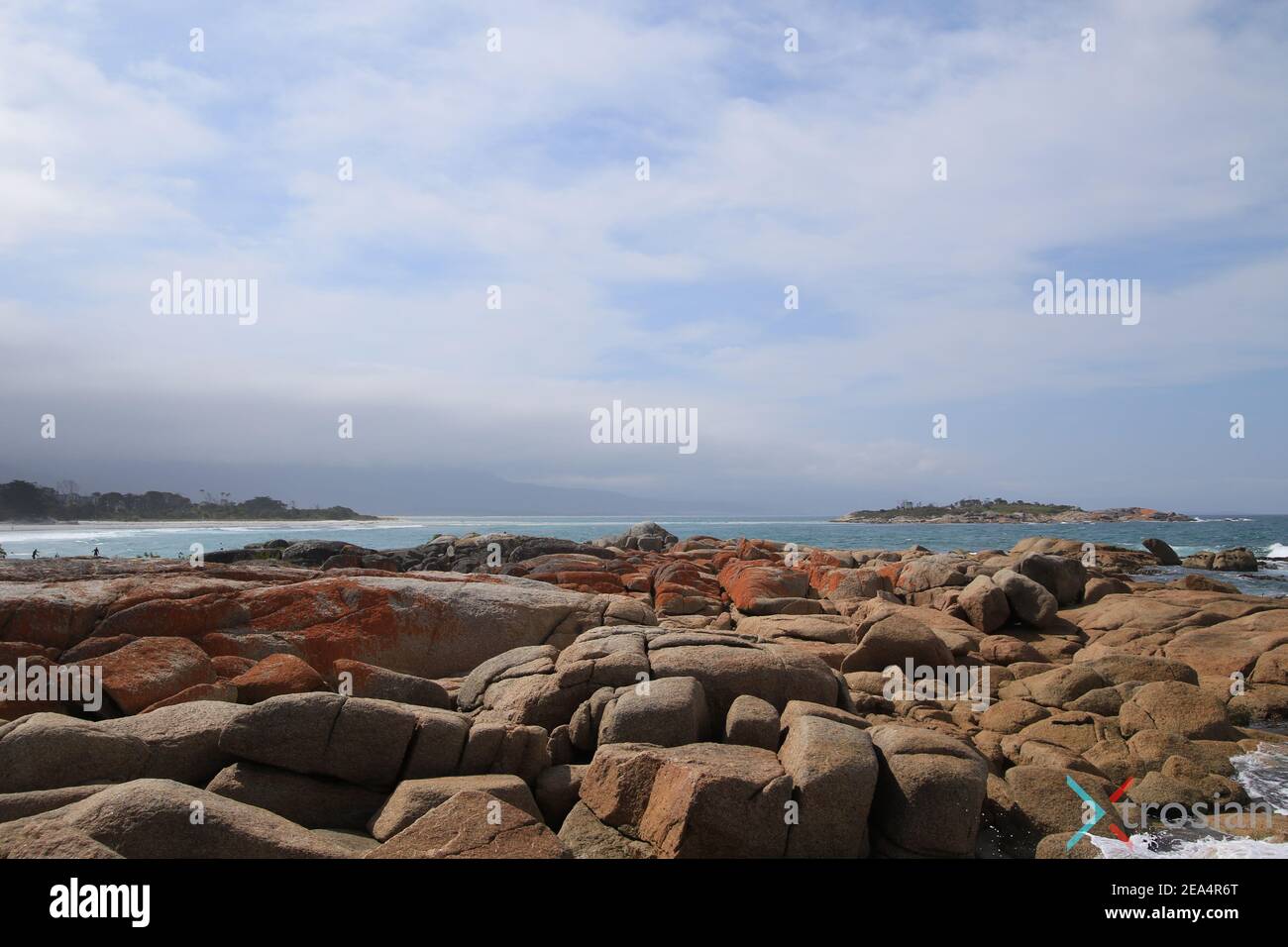 Beach in Bicheno, Tasmania Stock Photo - Alamy
