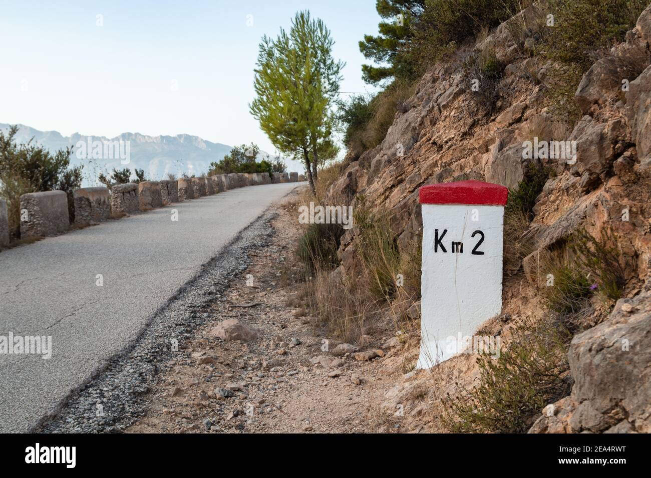 Roadside milestone distance marker hi-res stock photography and images ...