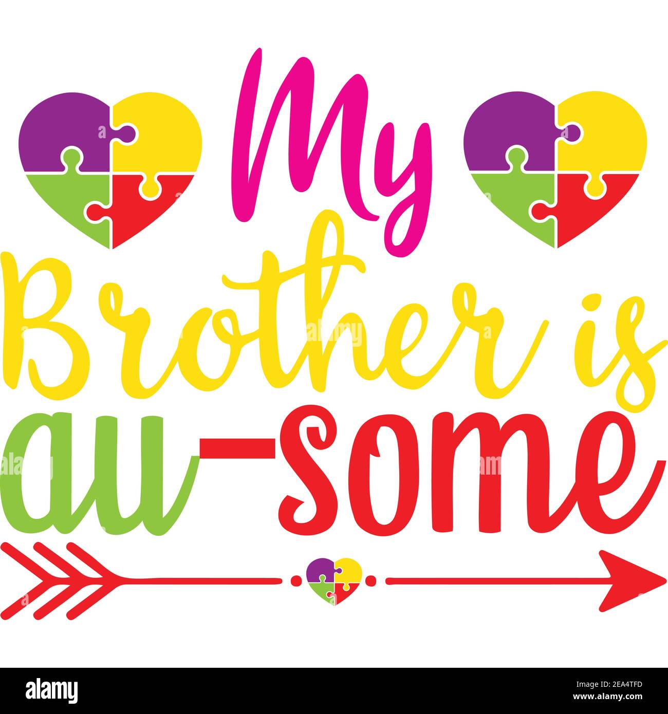 My Brother is Au Some Stock Vector Image & Art - Alamy