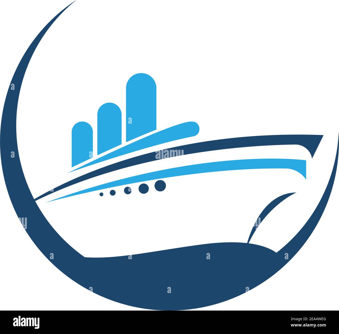 Cruise ship logo icon design template vector illustration Stock Vector ...