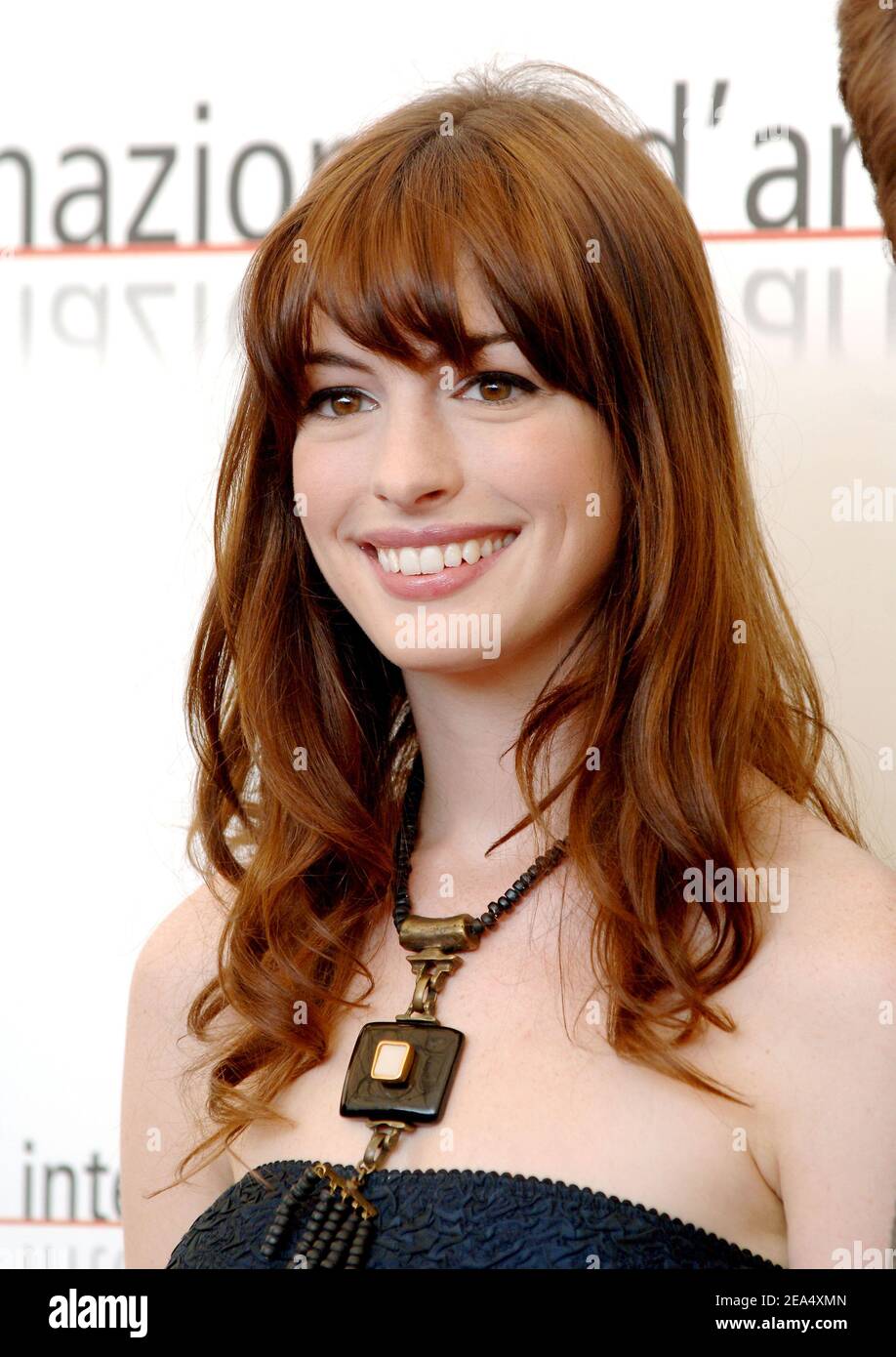Anne Hathaway attends photocall of the 'Brokeback Mountain' at the 62nd ...