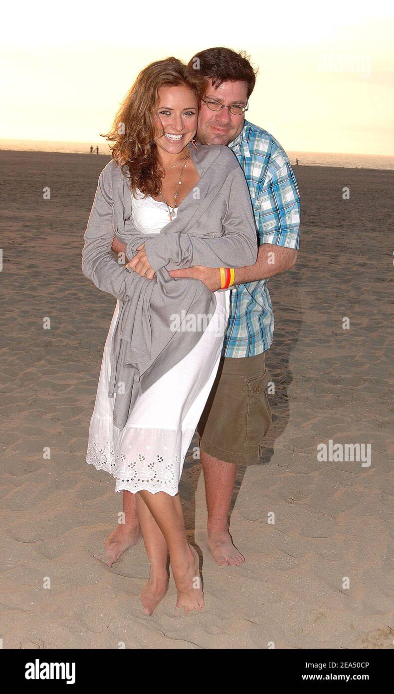 EXCLUSIVE. U.S. actress Christine Lakin and director Andy Fickman pose ...