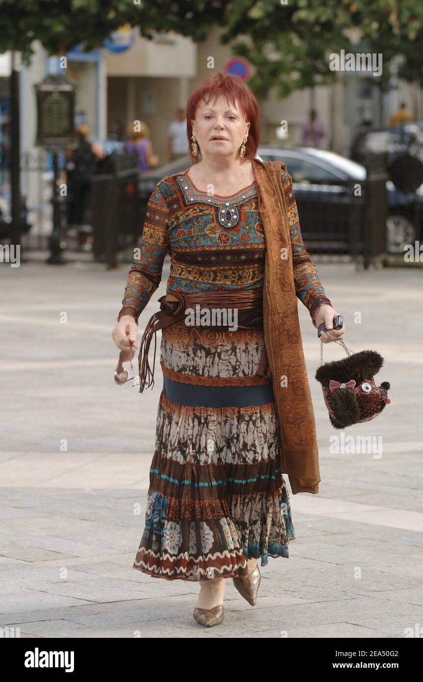 French singer Regine attends the civil wedding of former French tennis ...