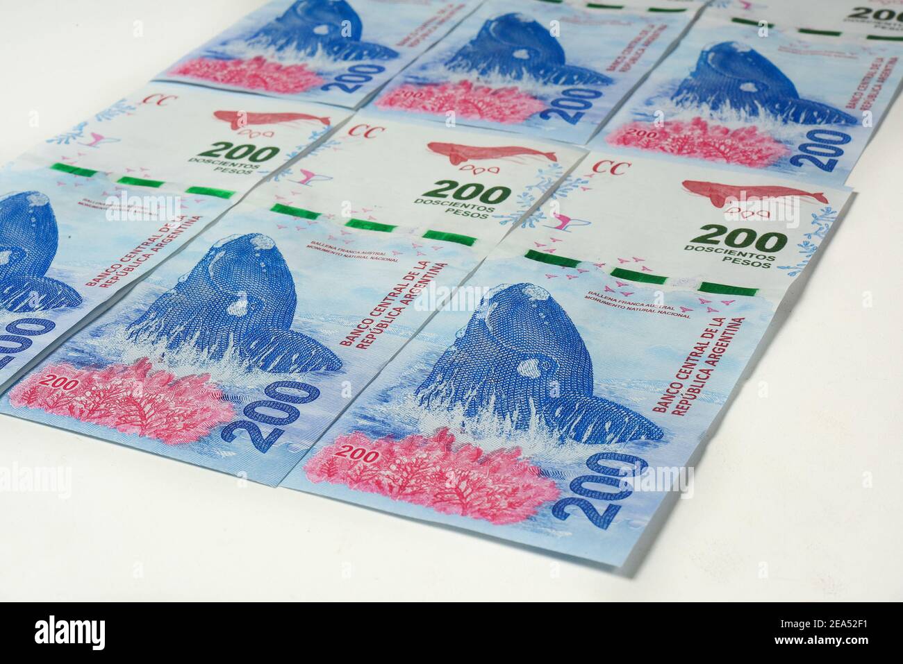 Argentine money cash, Argentina Stock Photo - Alamy