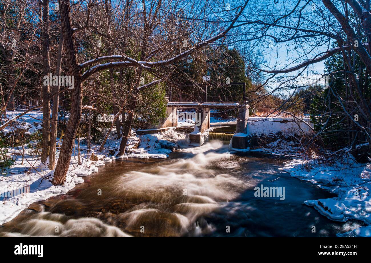 Inglis Falls Conservation Area Owen Sound Ontario Canada Stock Photo ...