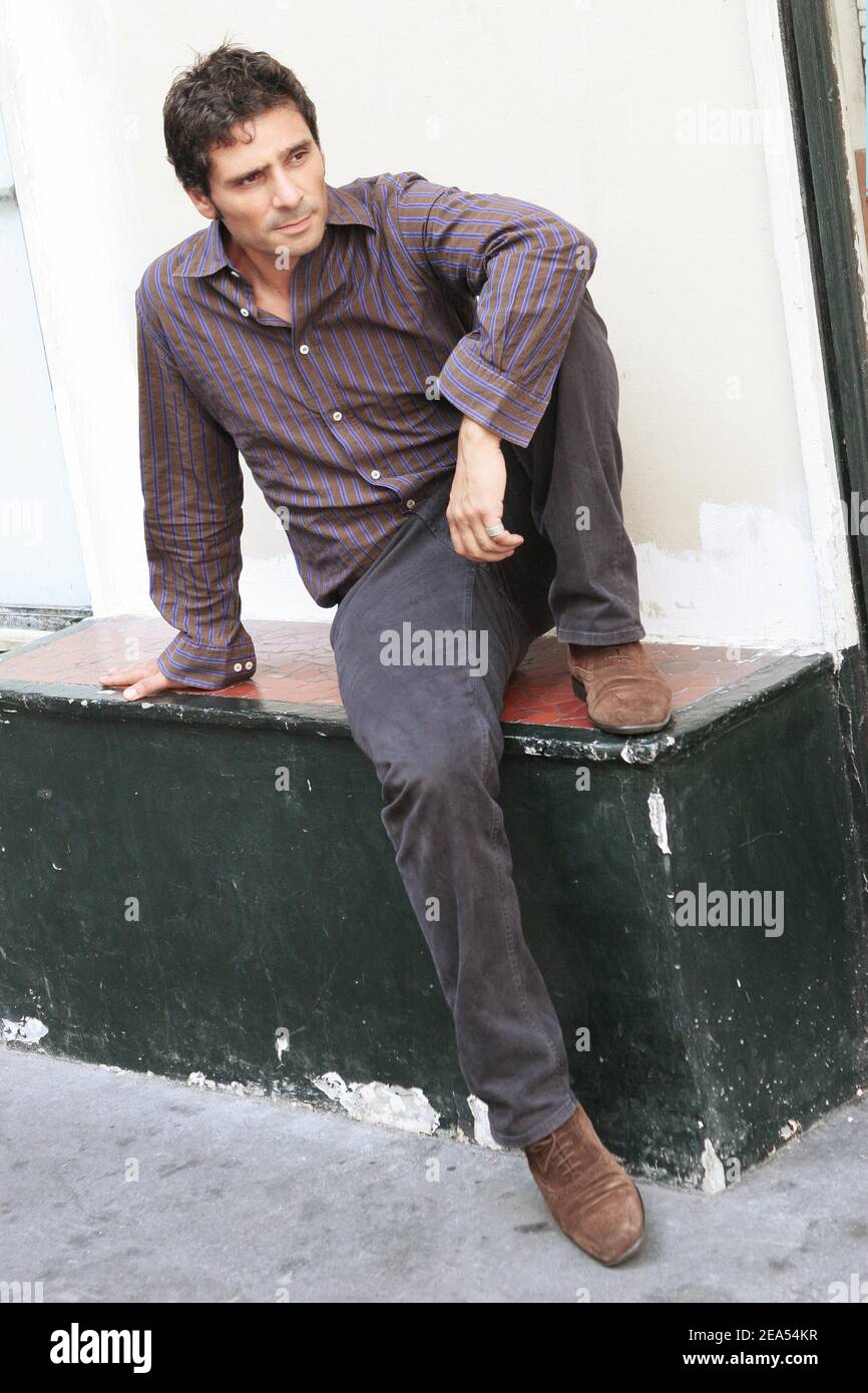 No Tabloids. French actor Pascal Elbe poses for our photographers in ...