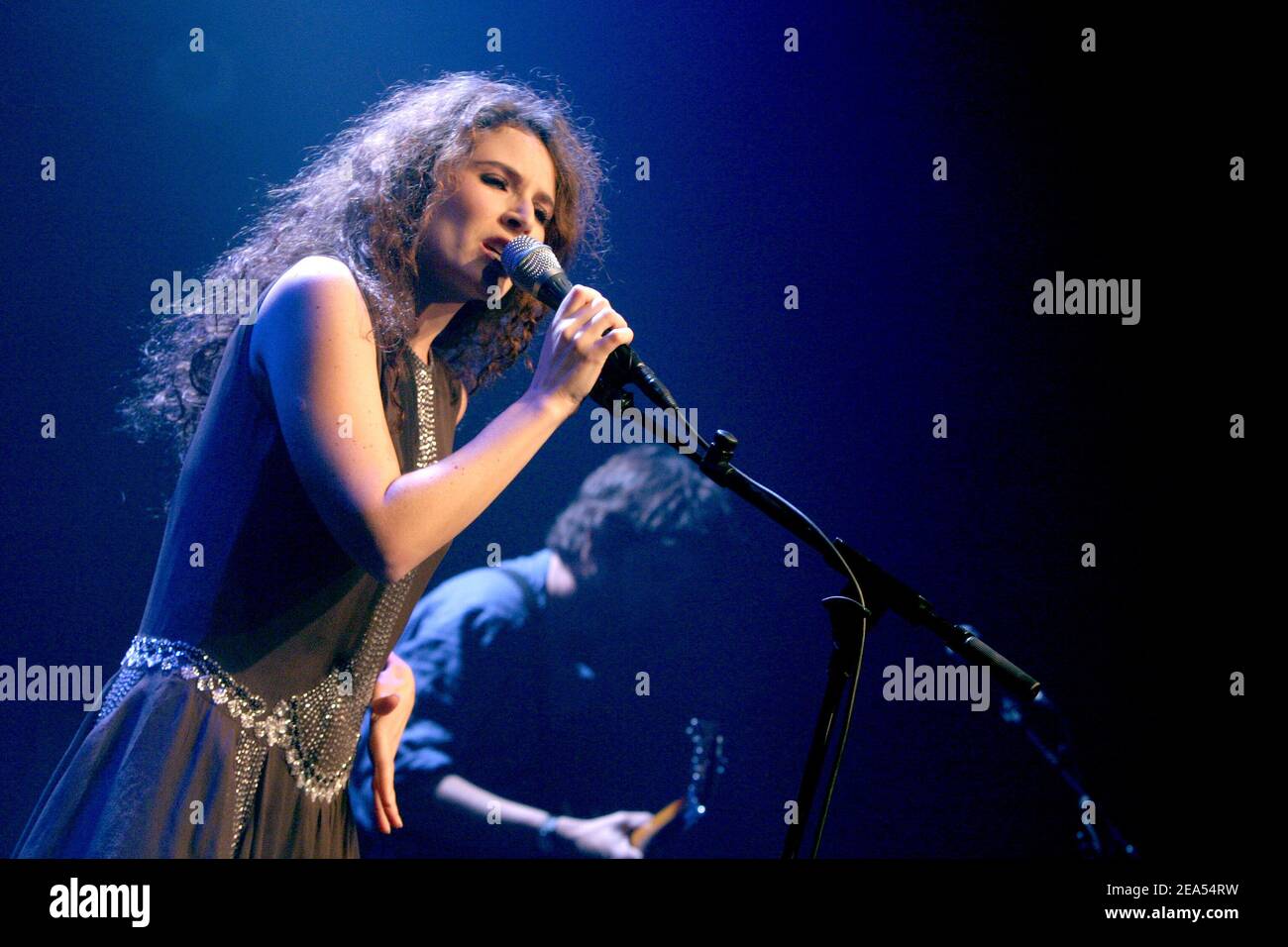 French singer Elsa Lunghini performs live her latest album 'De lave et ...