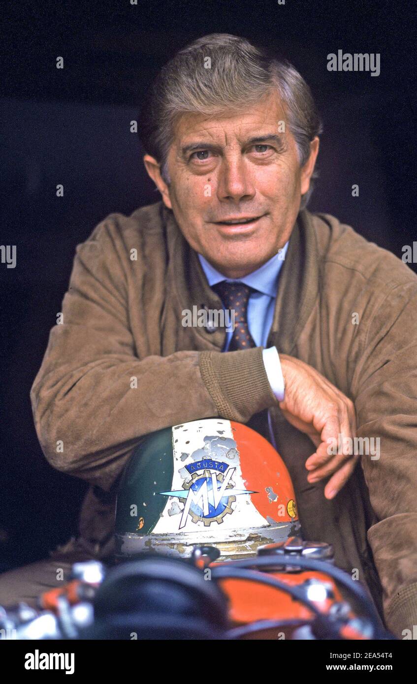 File picture of legendary Italian motorcyclist Giacomo Agostini on ...
