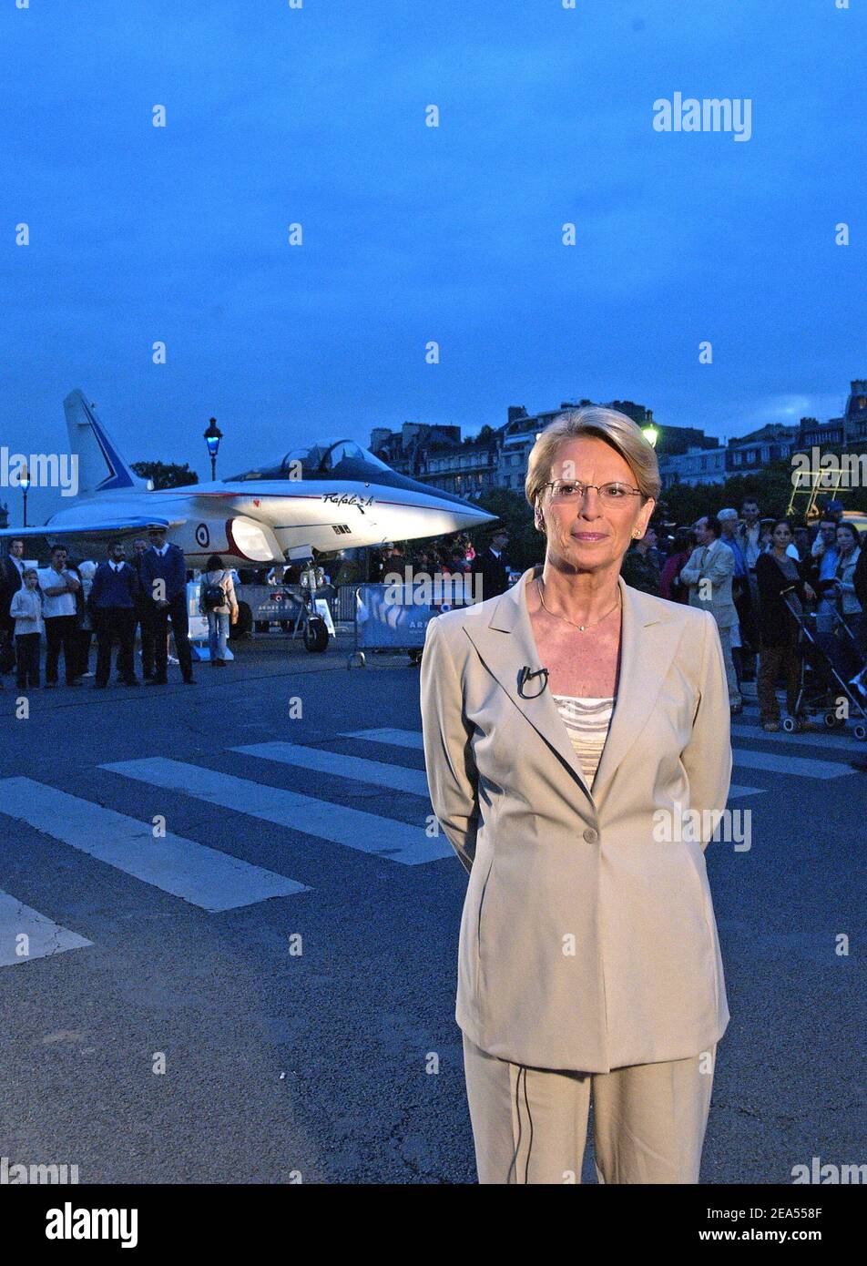 French Defence Minister Michele Alliot-Marie attends the 'Nation ...
