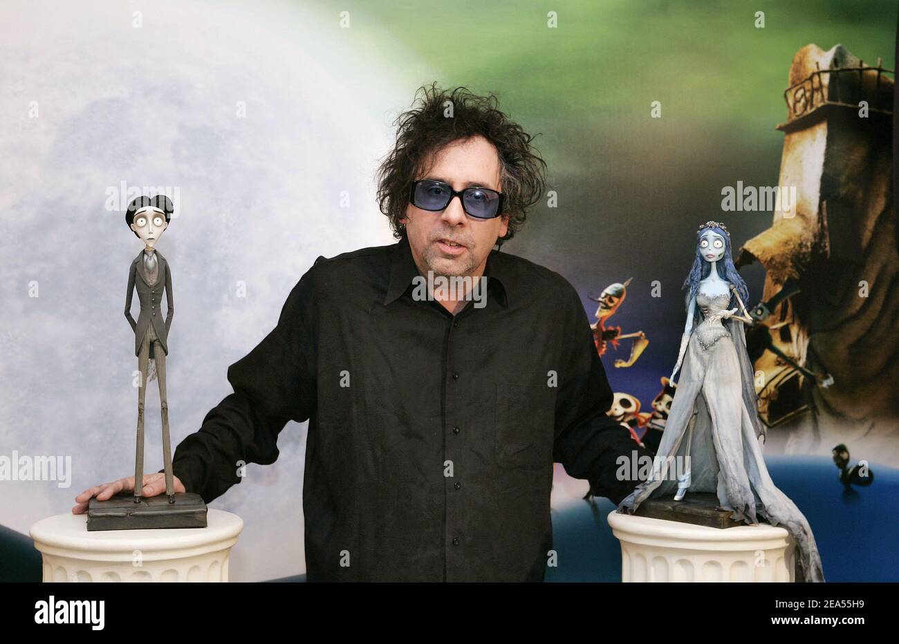 U.S. director Tim Burton and his companion, British actress Helena ...