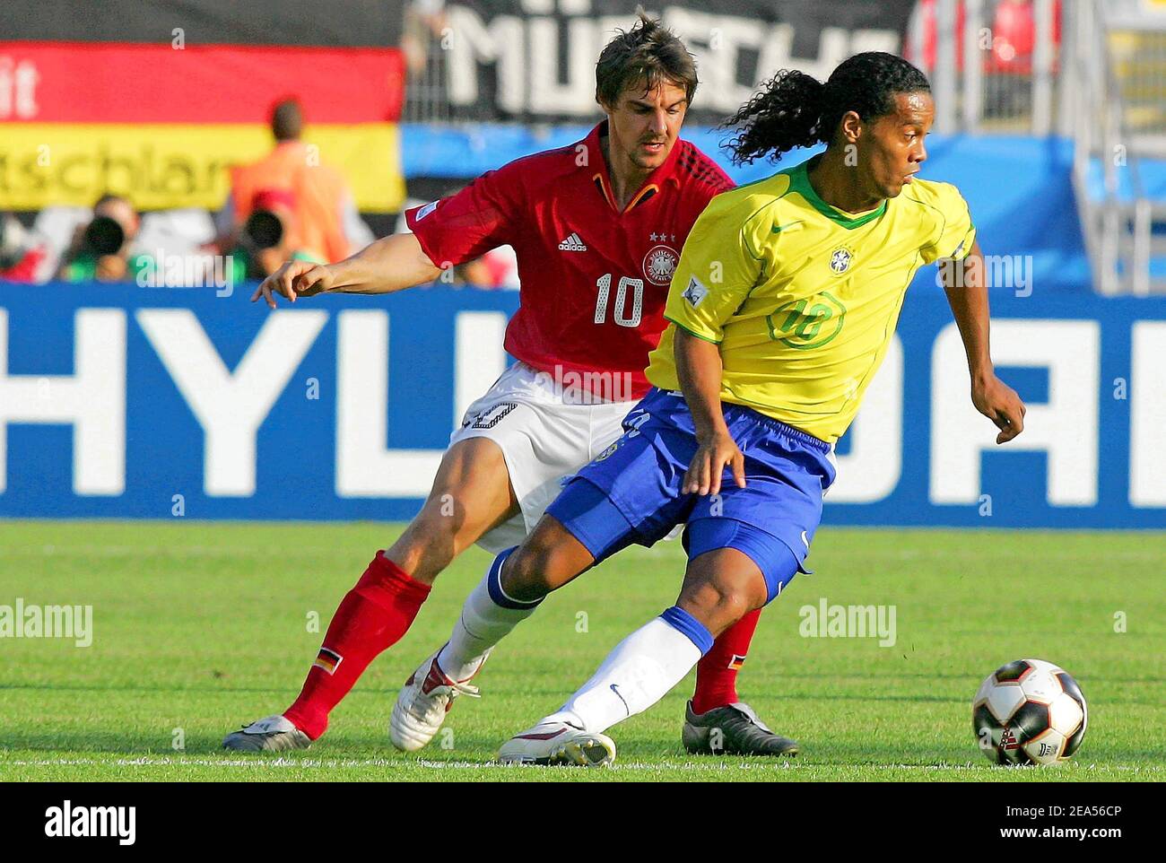 Brazil's Ronaldinho during the Confederations Cup tournament Germany vs ...