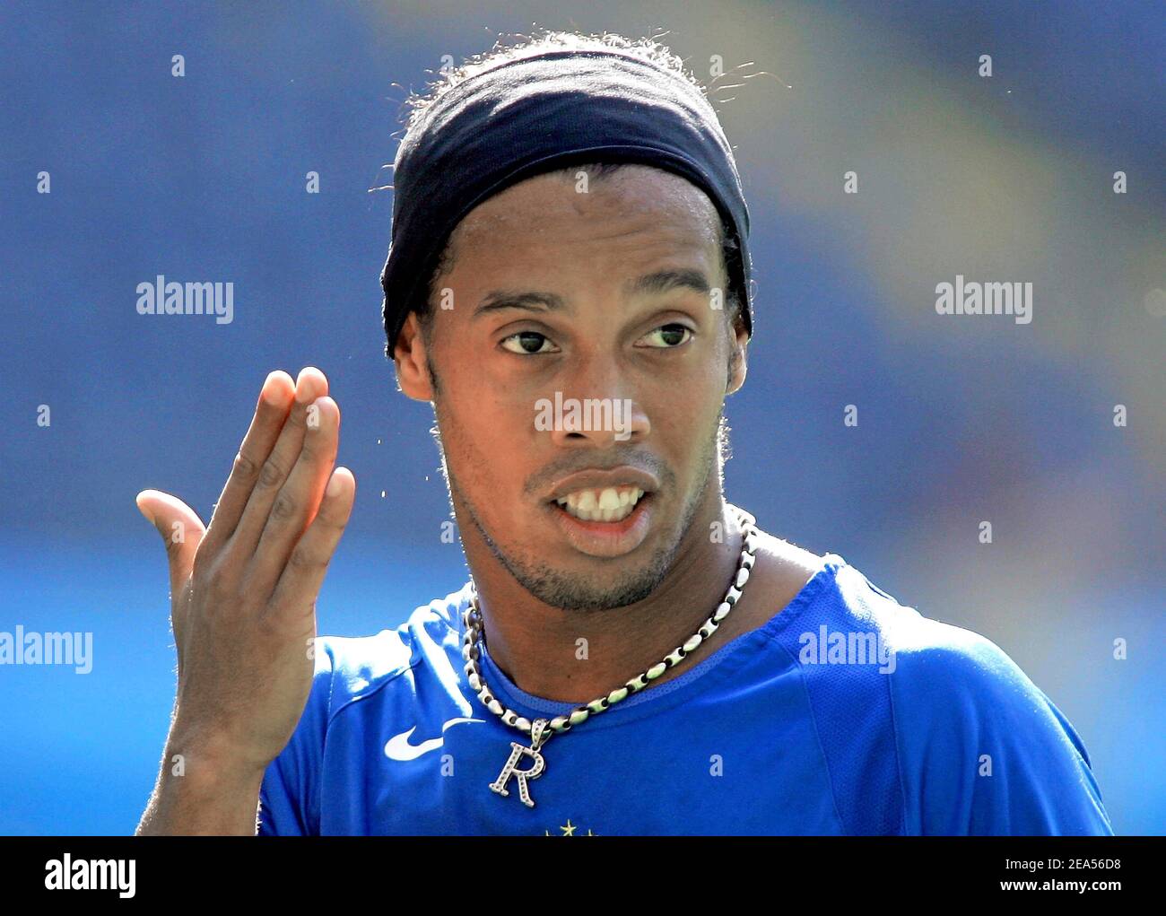Brazils ronaldinho during training hi-res stock photography and images ...