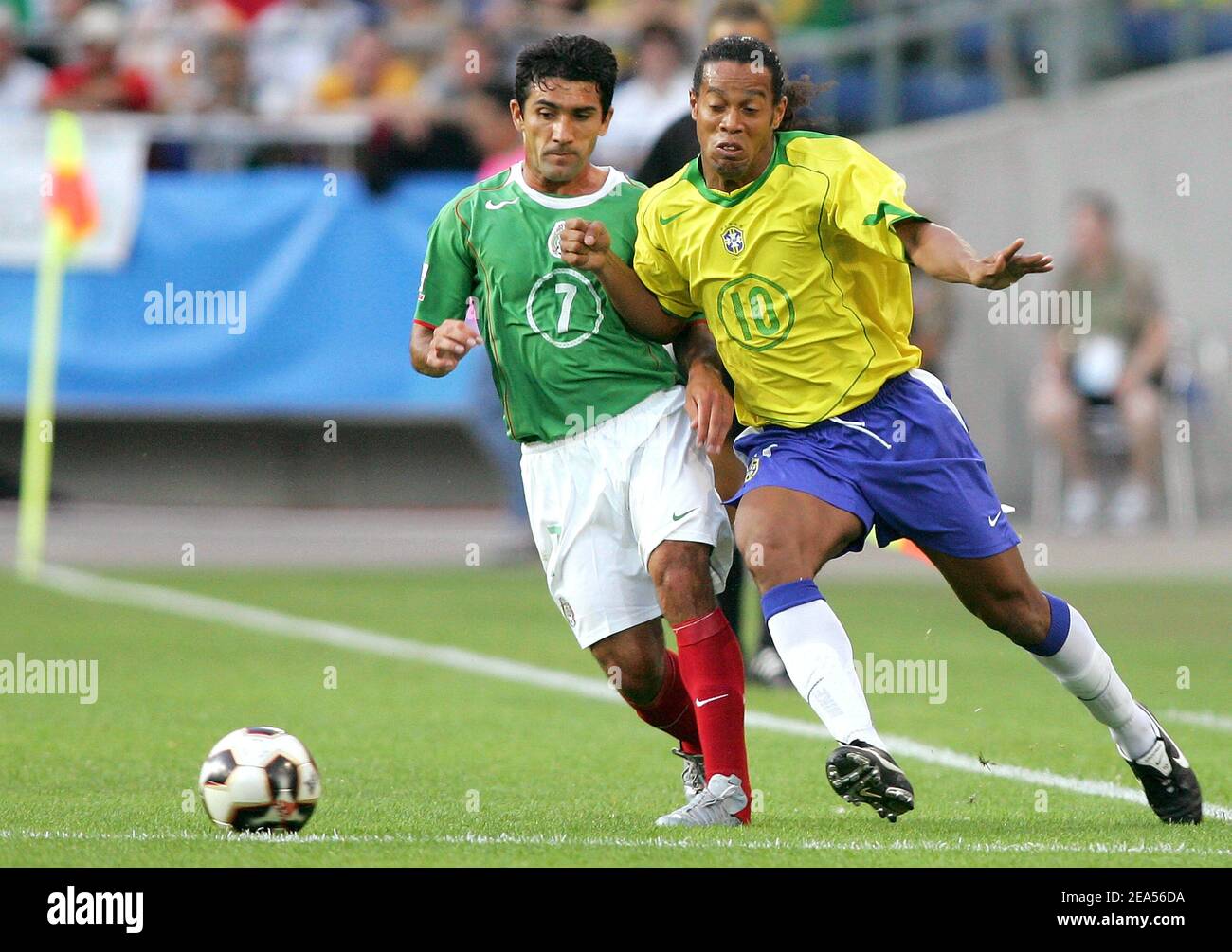 Brazil's soccer Ronaldinho during the Confederations Cup tournament ...