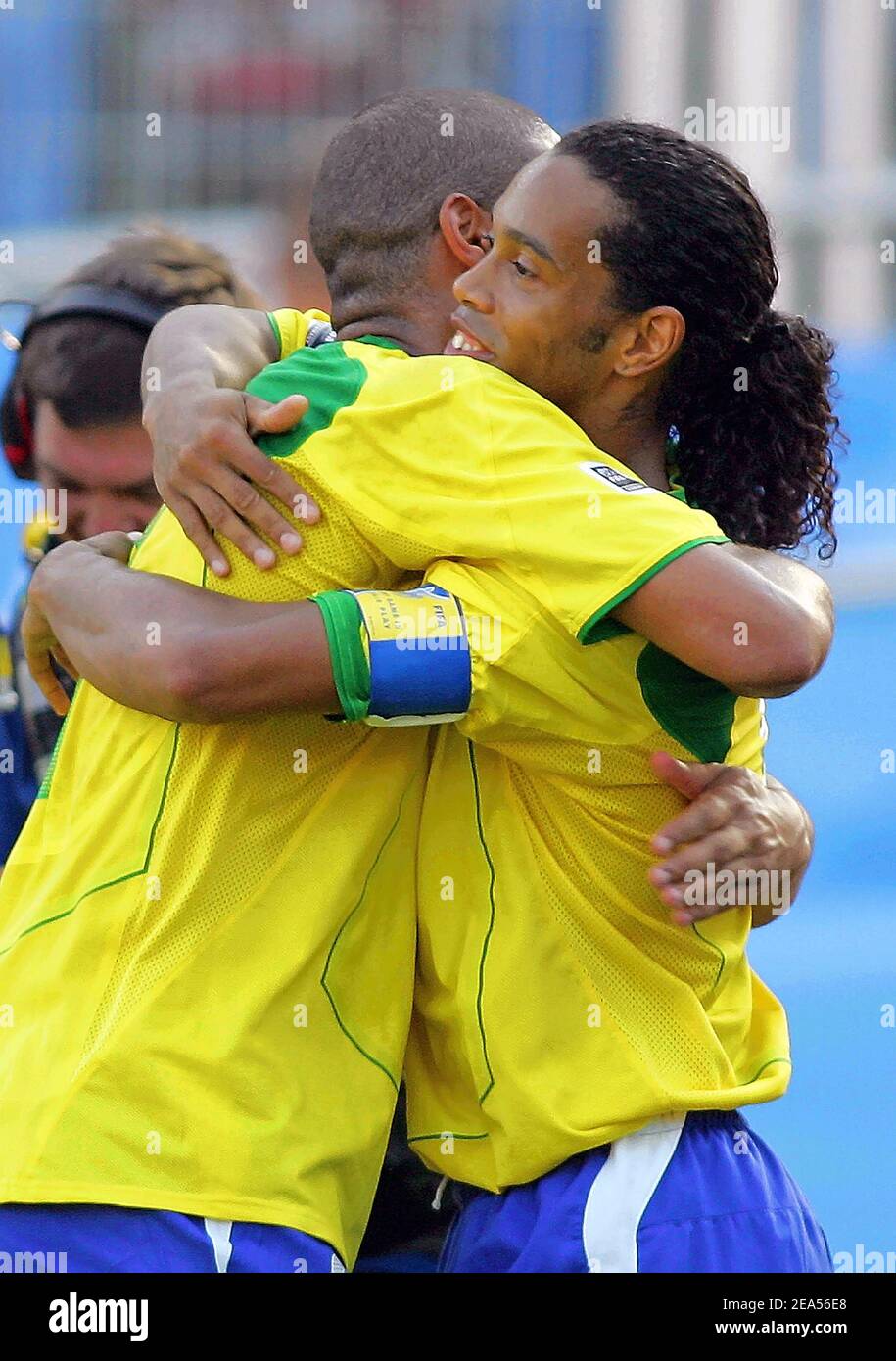 Brazil's Ronaldinho during the Confederations Cup tournament Germany vs ...