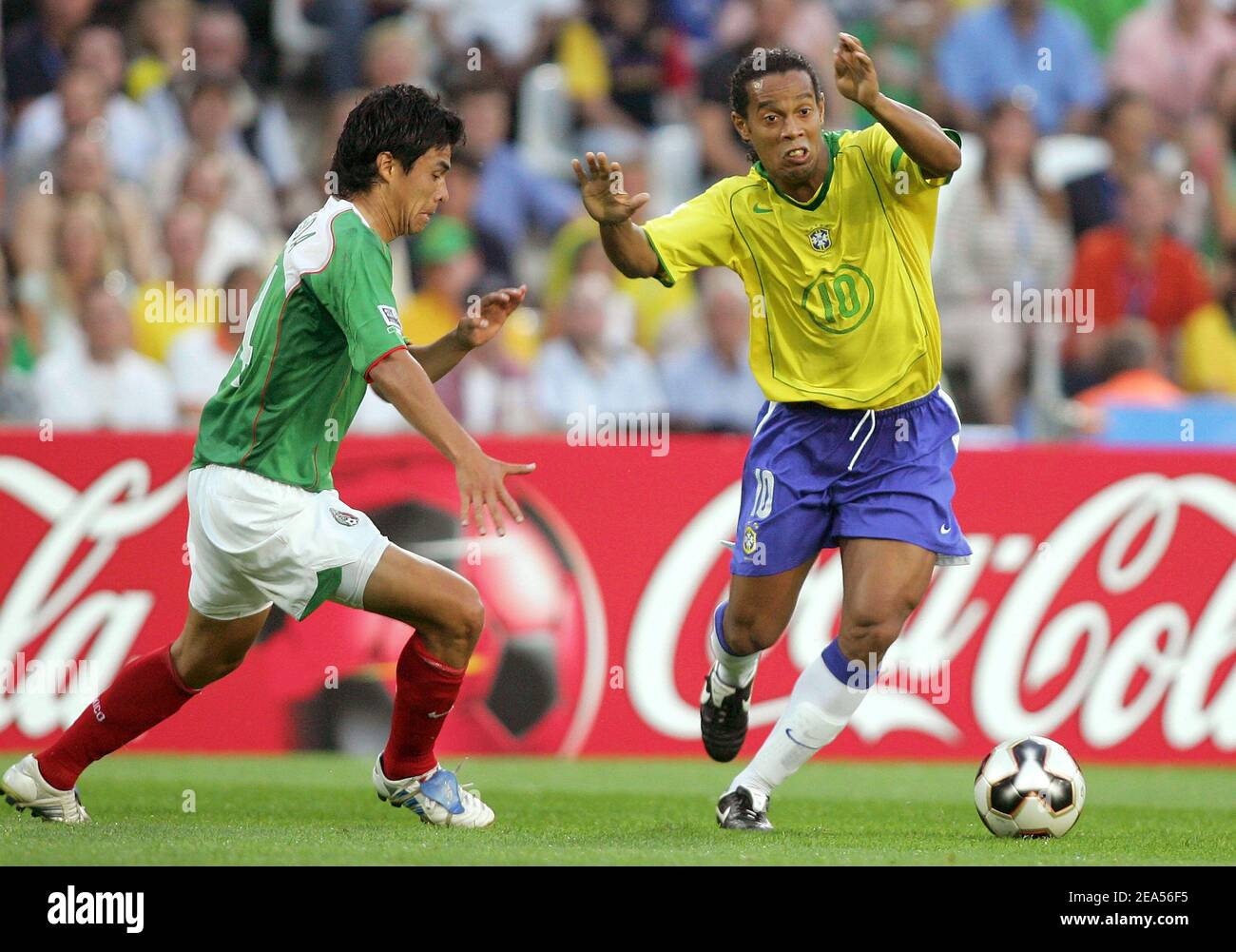 Brazil's soccer Ronaldinho during the Confederations Cup tournament ...