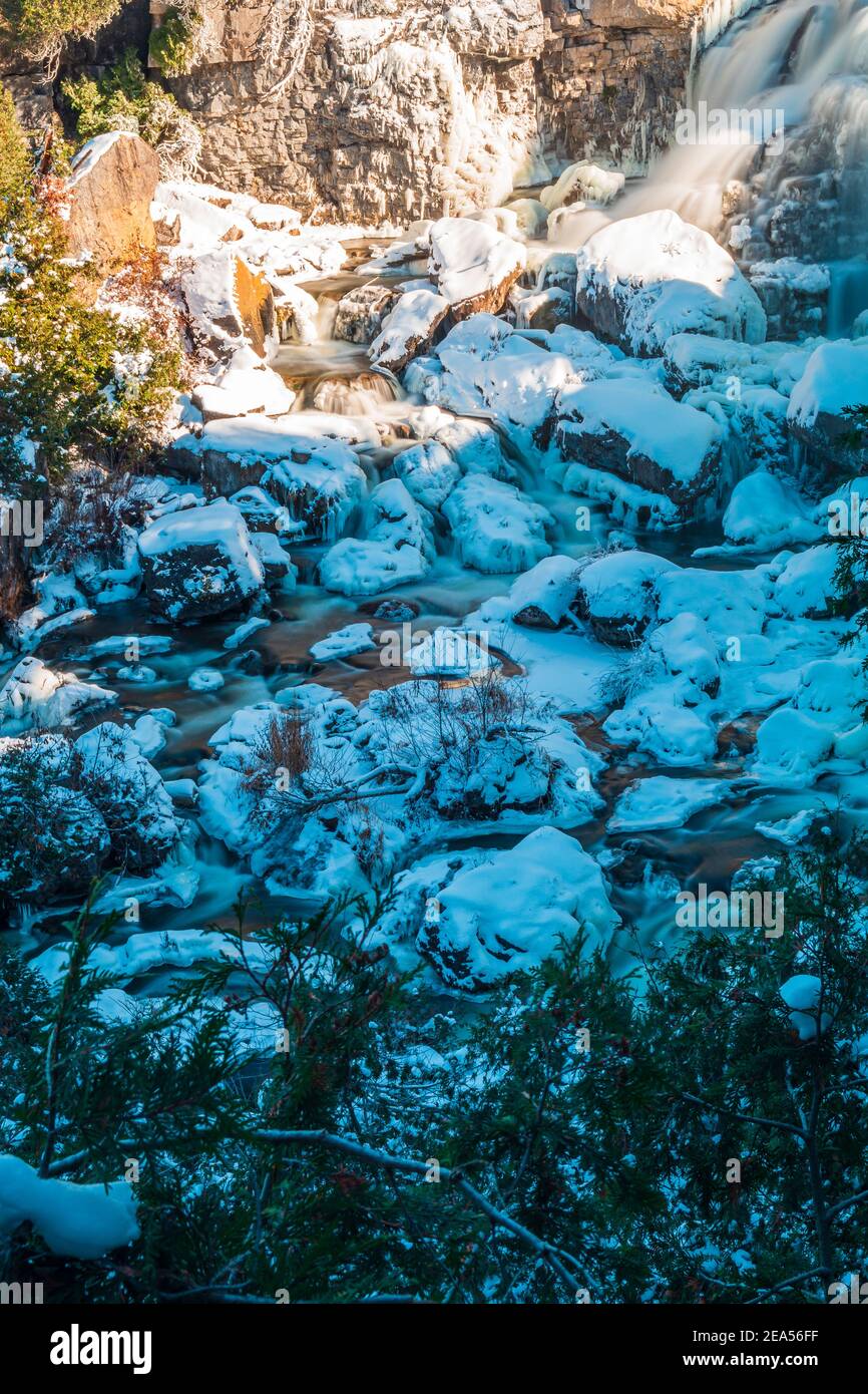 Inglis Falls Conservation Area Owen Sound Ontario Canada Stock Photo ...