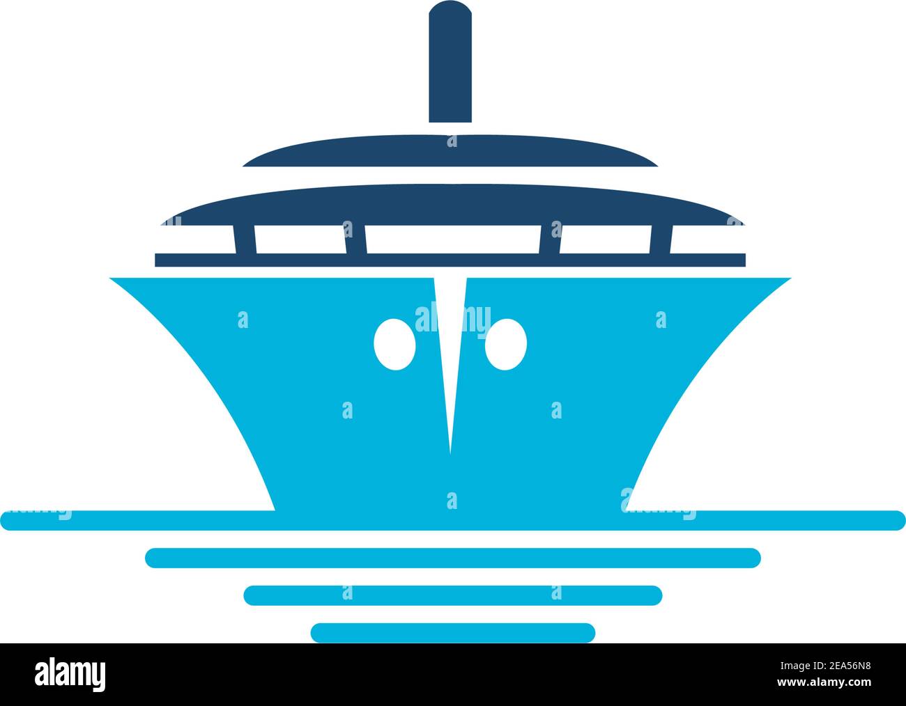 Cruise ship logo icon design template vector illustration Stock Vector ...