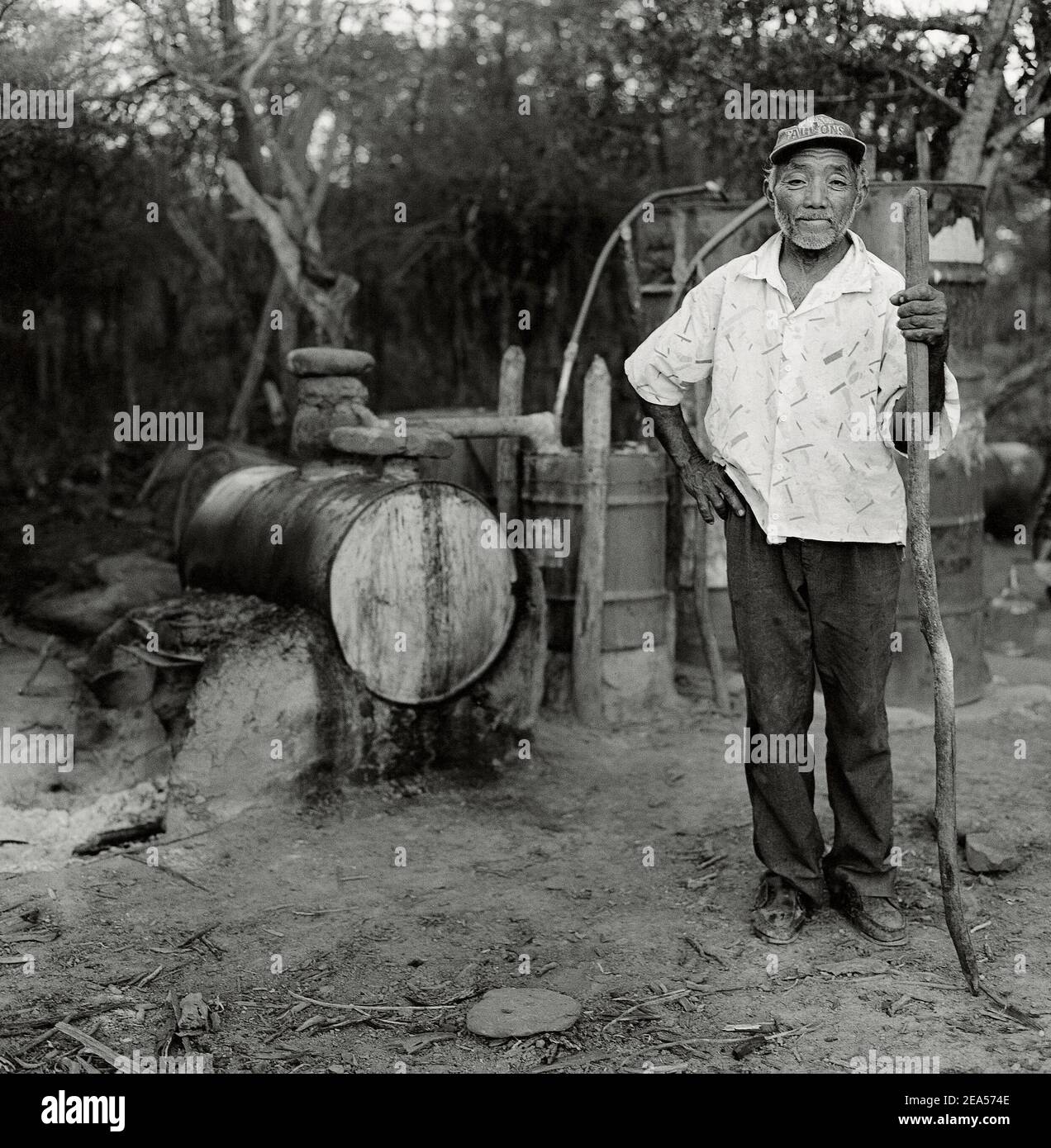 Manual agave distillation process for the production of tequila in ...