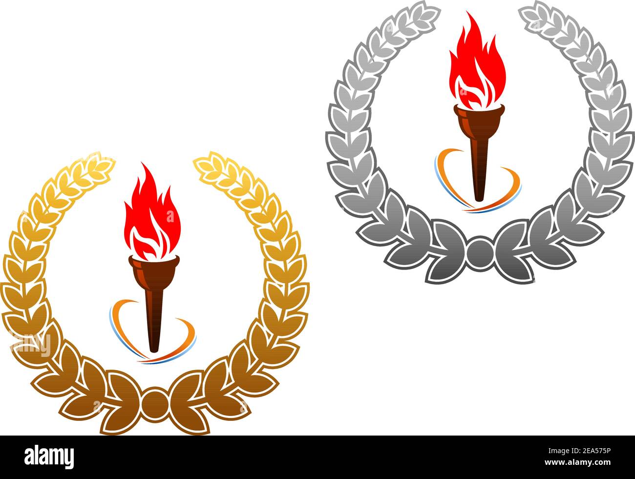 Laurel wreath engraving Stock Vector Images - Alamy