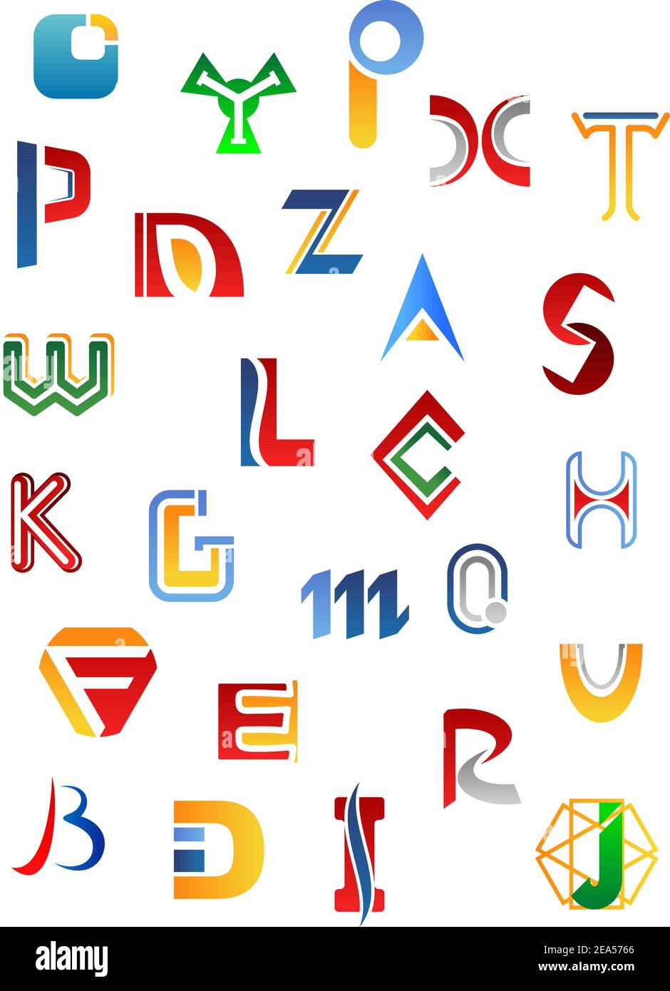 Set of full alphabet symbols and letters Stock Vector Image & Art - Alamy
