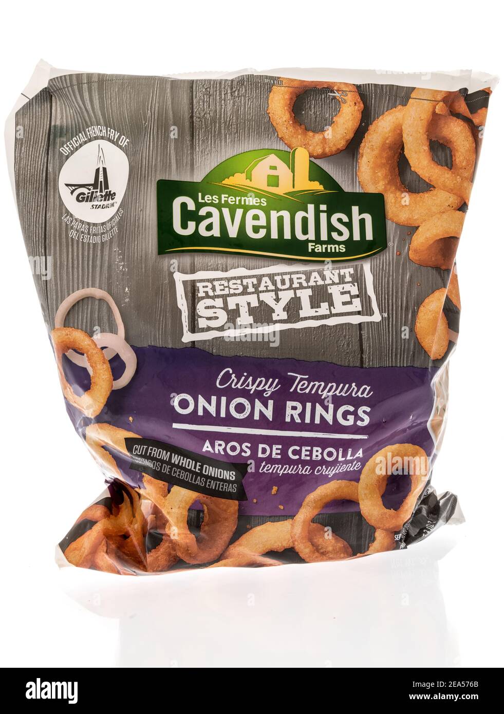 Winneconne, WI -30 January 2021: A package of Les Cavendish farms ...