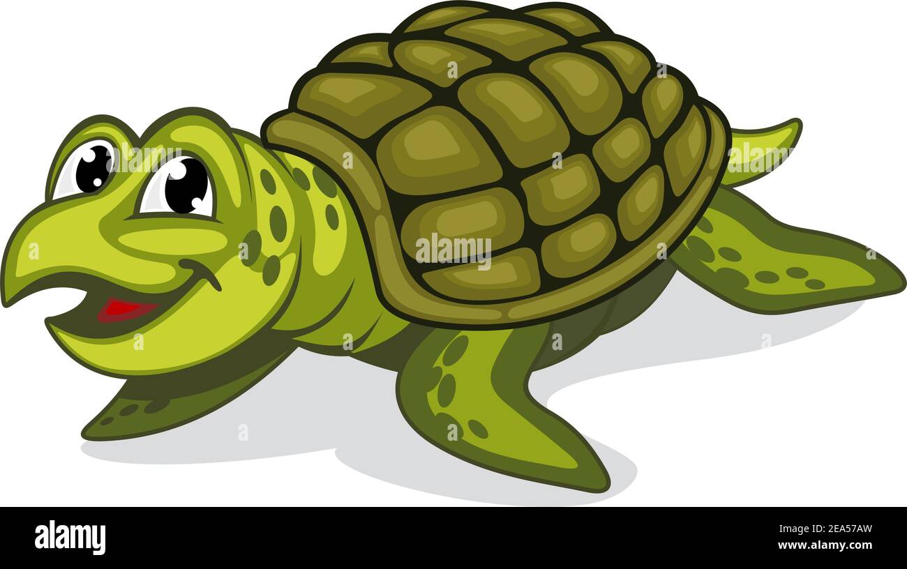 Fun turtle cartoon character in Stock Vector Images - Alamy