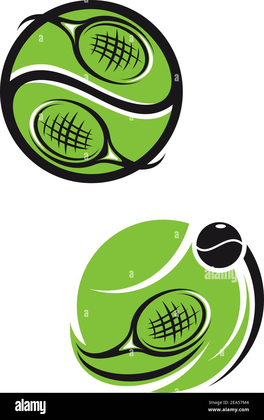 Tennis emblems and symbols isolated on white background for sports ...