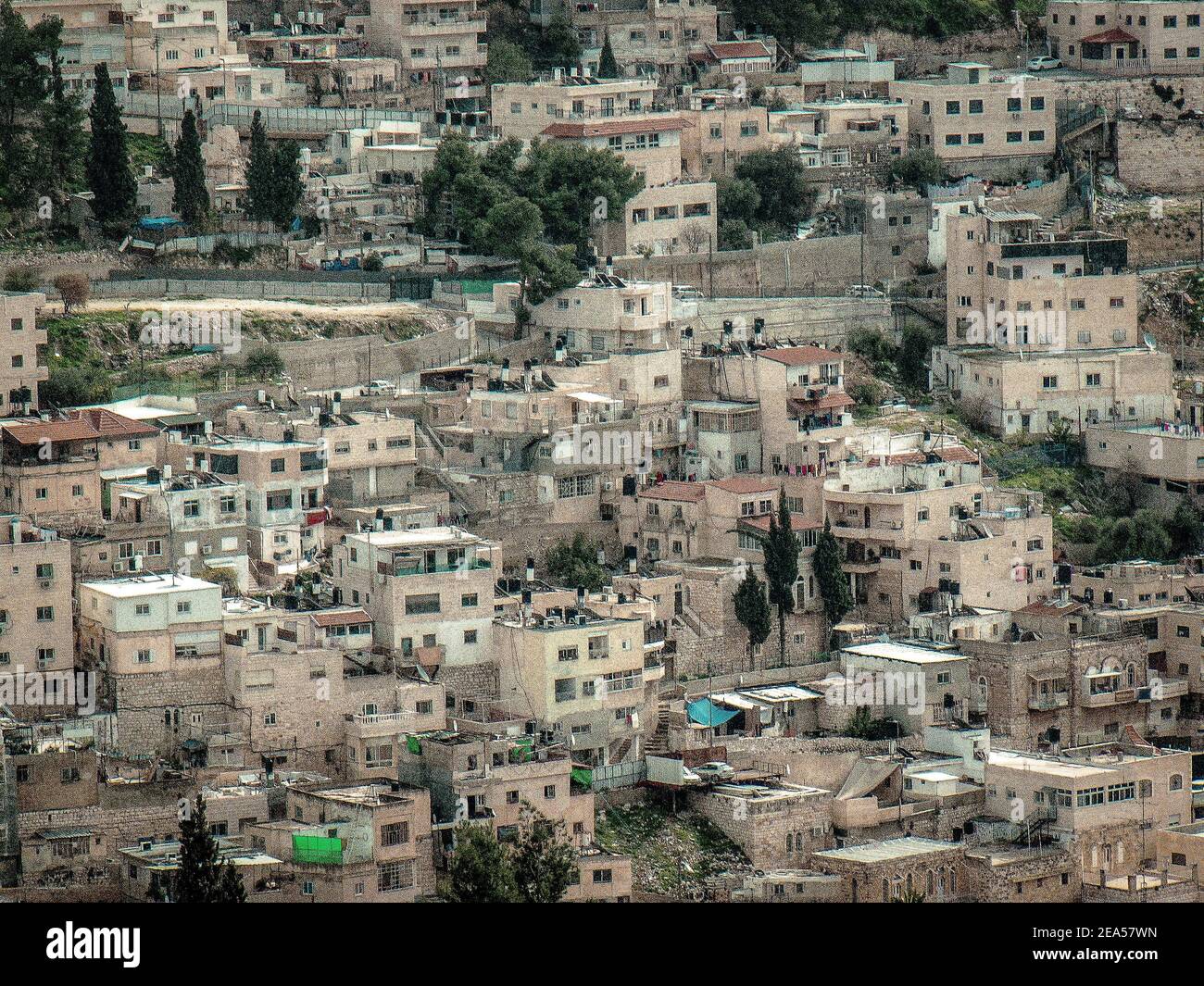 Jerusalem Israel December 13, 2019 View of the facade of a modern ...