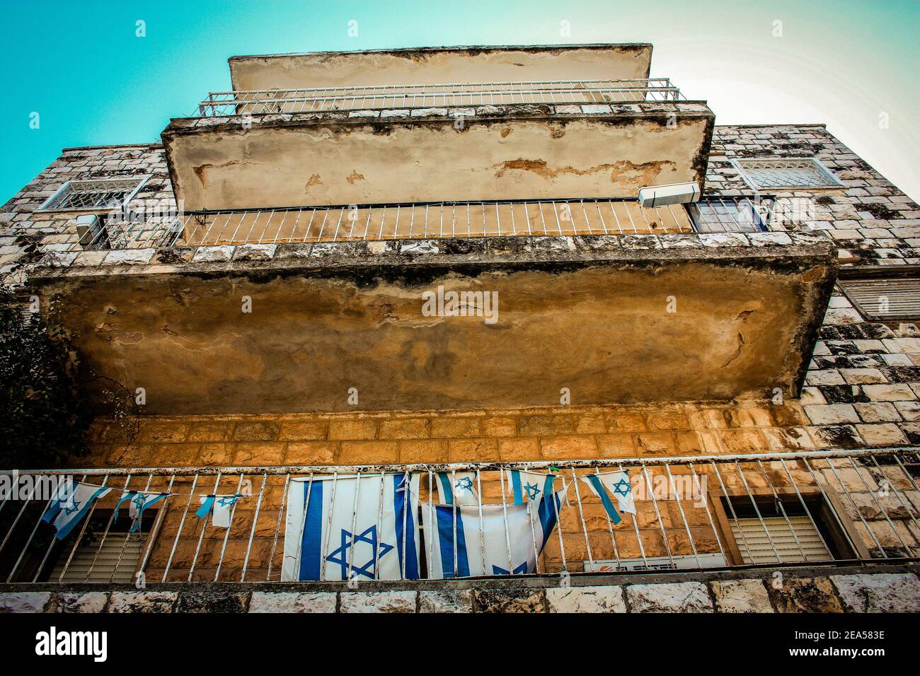 Jerusalem Israel December 13, 2019 View of the facade of a modern ...