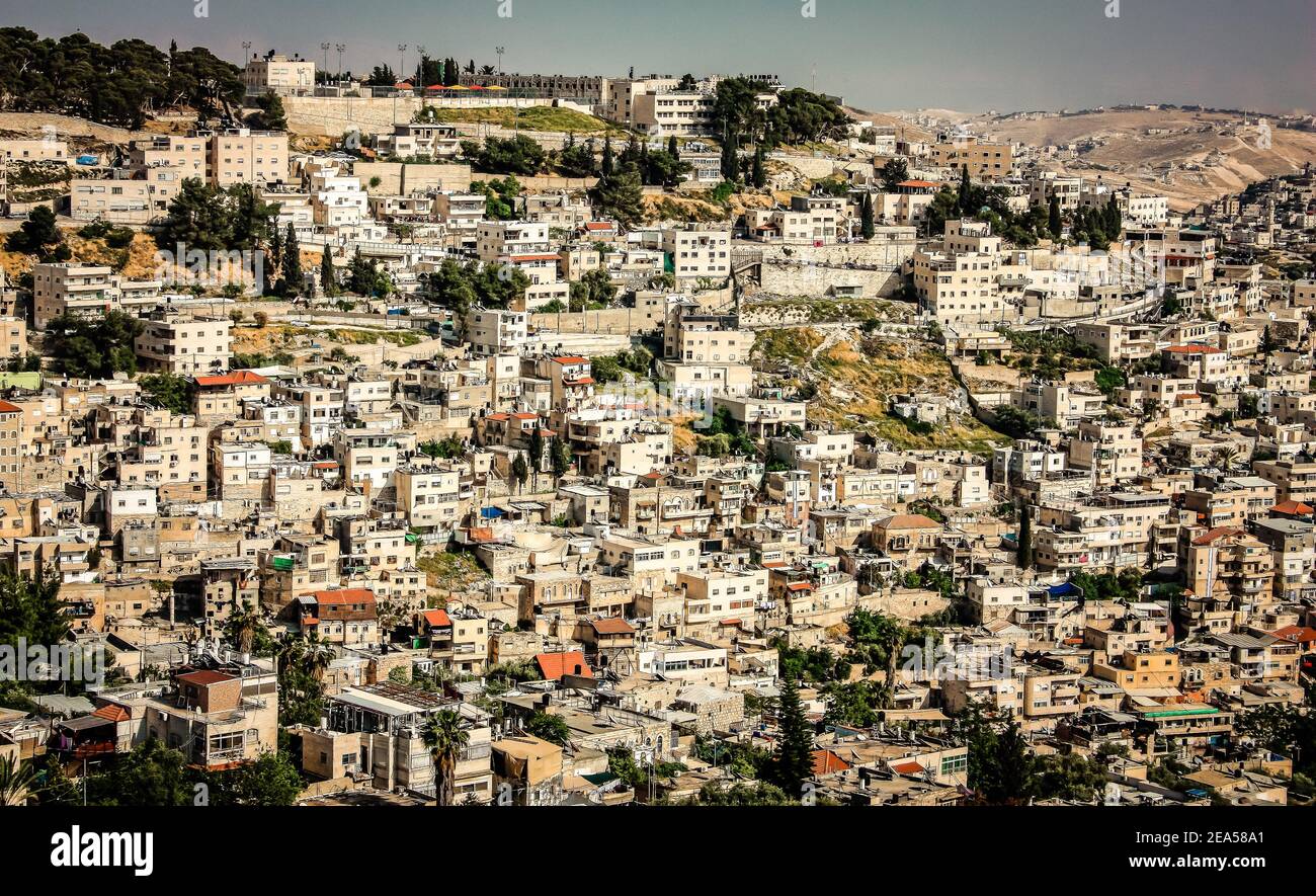 Jerusalem Israel December 13, 2019 View of the facade of a modern ...