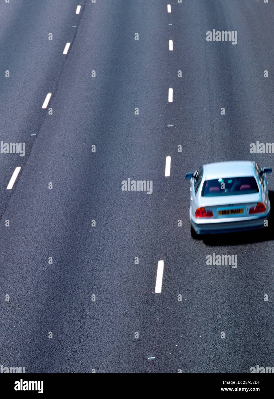 Car on Motorway England Stock Photo - Alamy