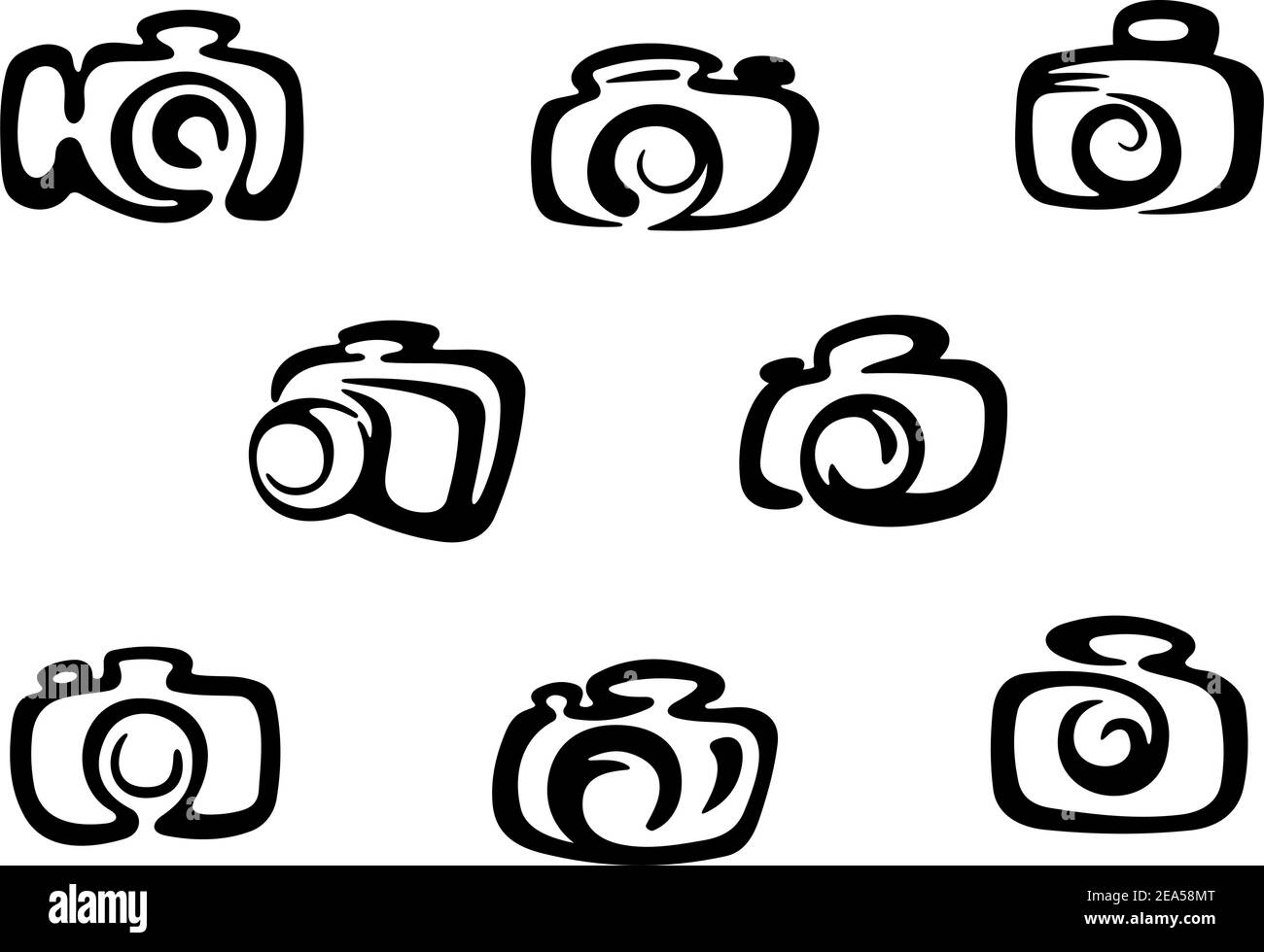 Set of photo camera symbols and icons Stock Vector Image & Art - Alamy
